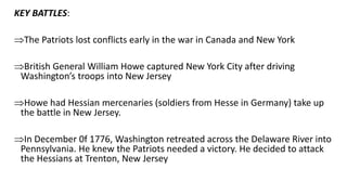 Soc studies #14b the war for independence | PPT