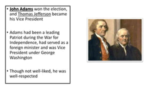 Soc studies #20 john adams’ presidency | PPTX