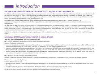 NYC Social Studies Scope and Sequence K-8 | PDF