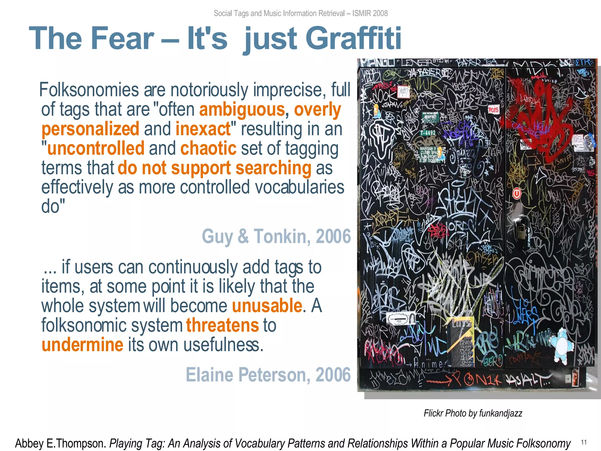 Social Tags and Music Information Retrieval (Part I) | ODP