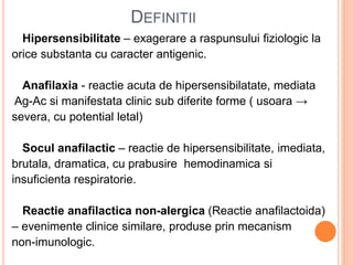 Socul anafilactic | PPTX