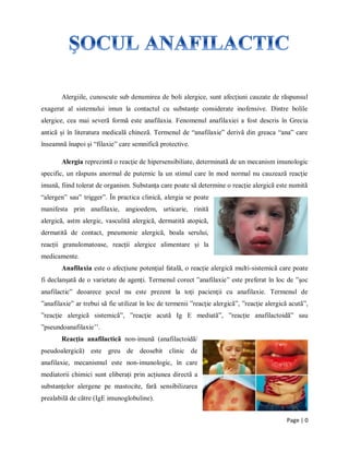 Socul anafilactic | PDF