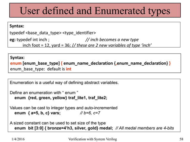 SOC Verification using SystemVerilog