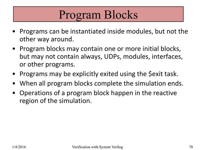 SOC Verification using SystemVerilog