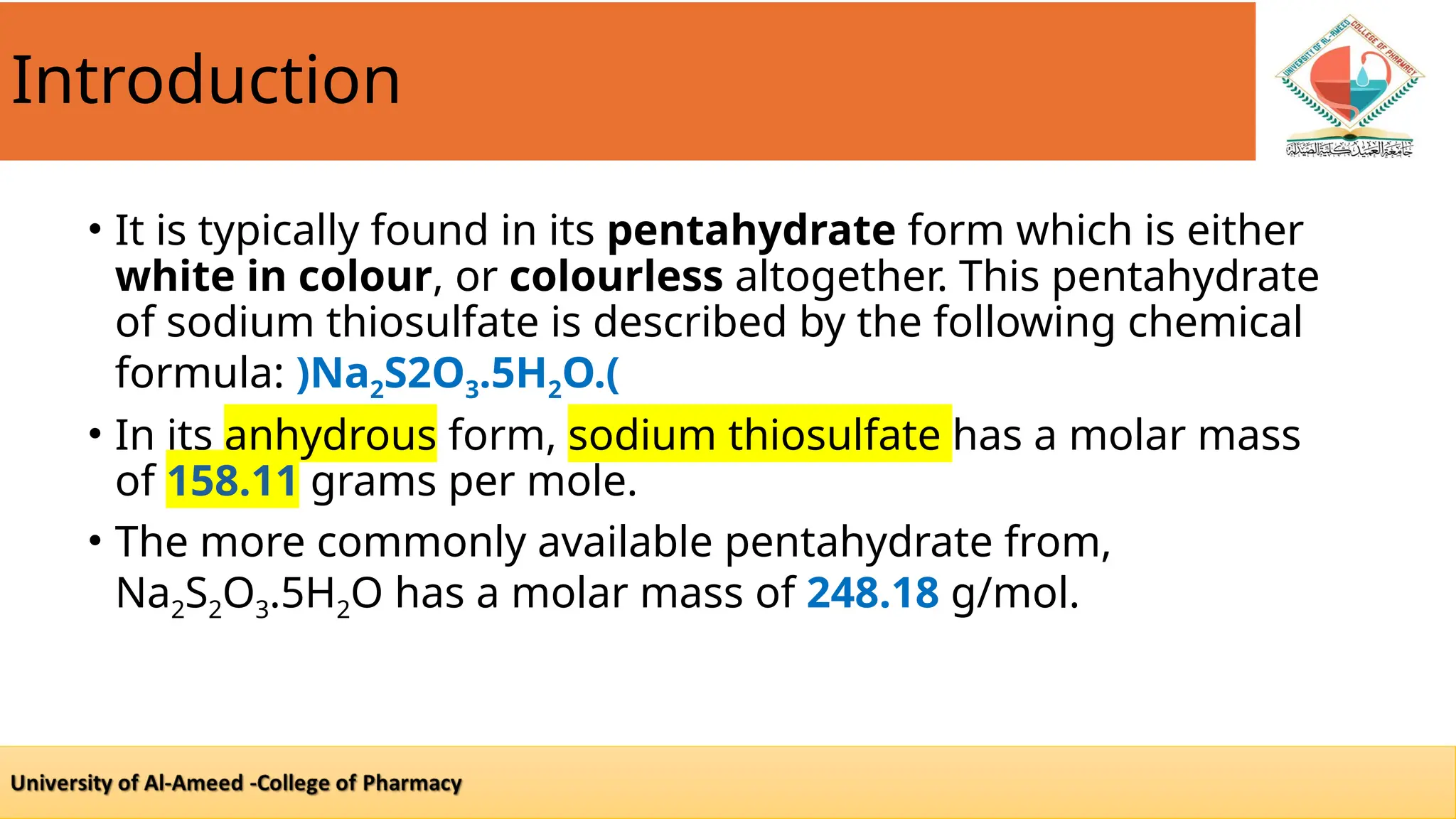 preparation and standardization of sodium thiosulfate.pptx