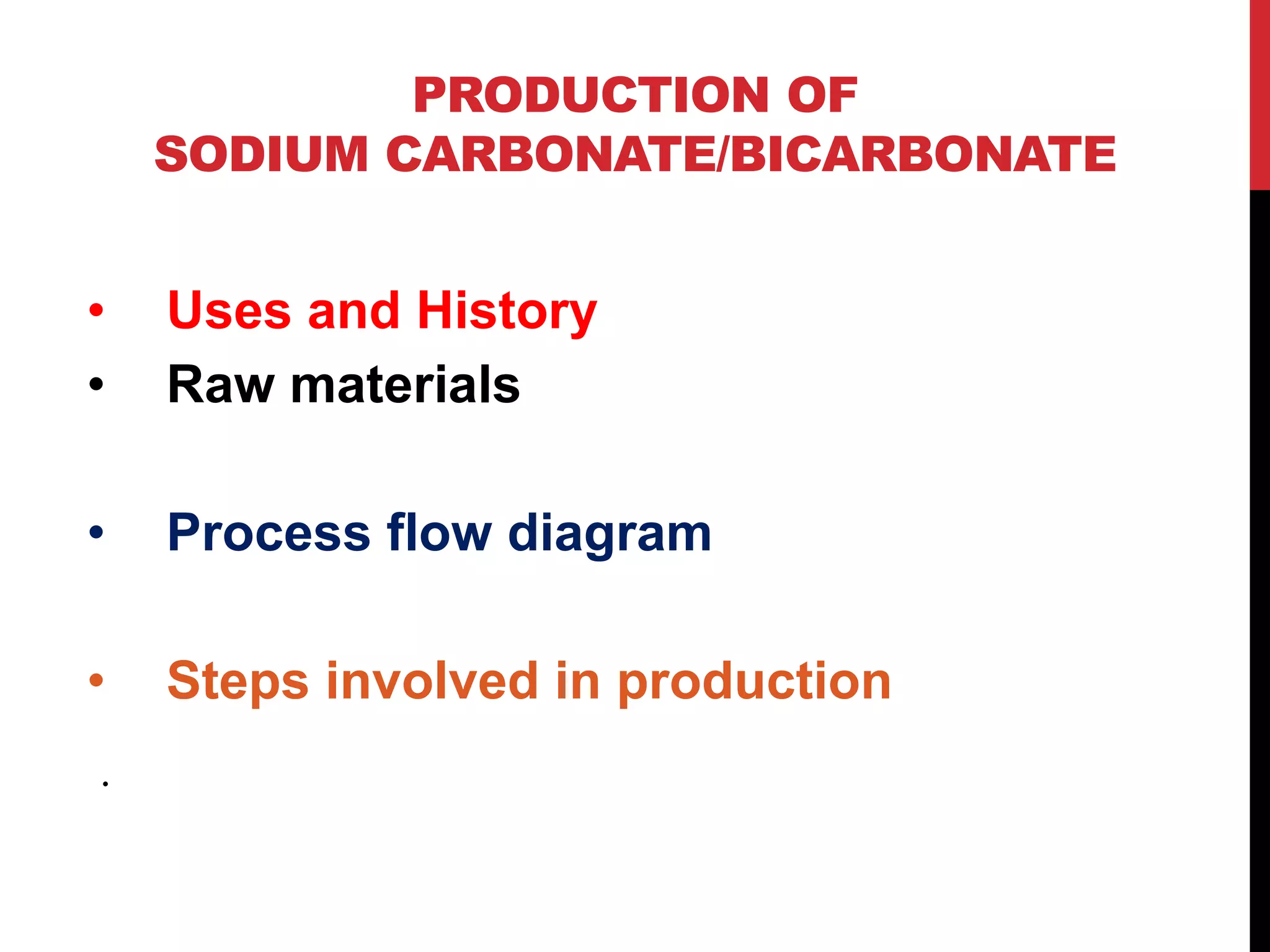 Soda ash manufacturing and process flow diagram | PPTX