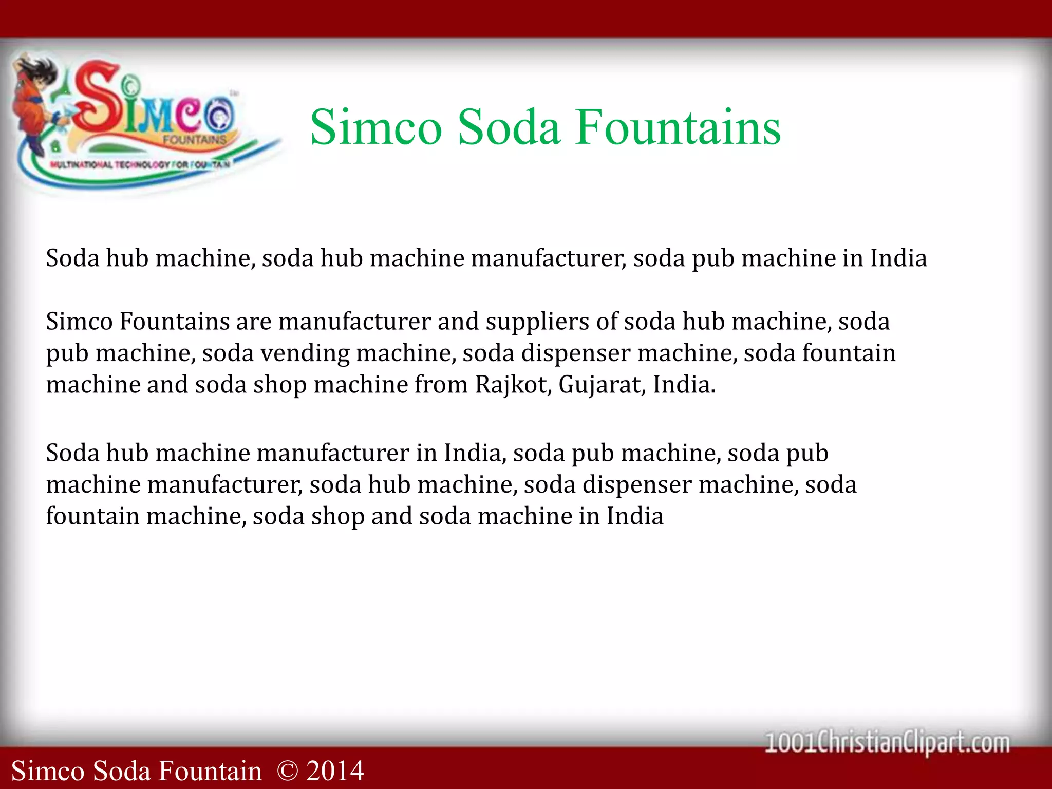 Soda hub machine | PPTX