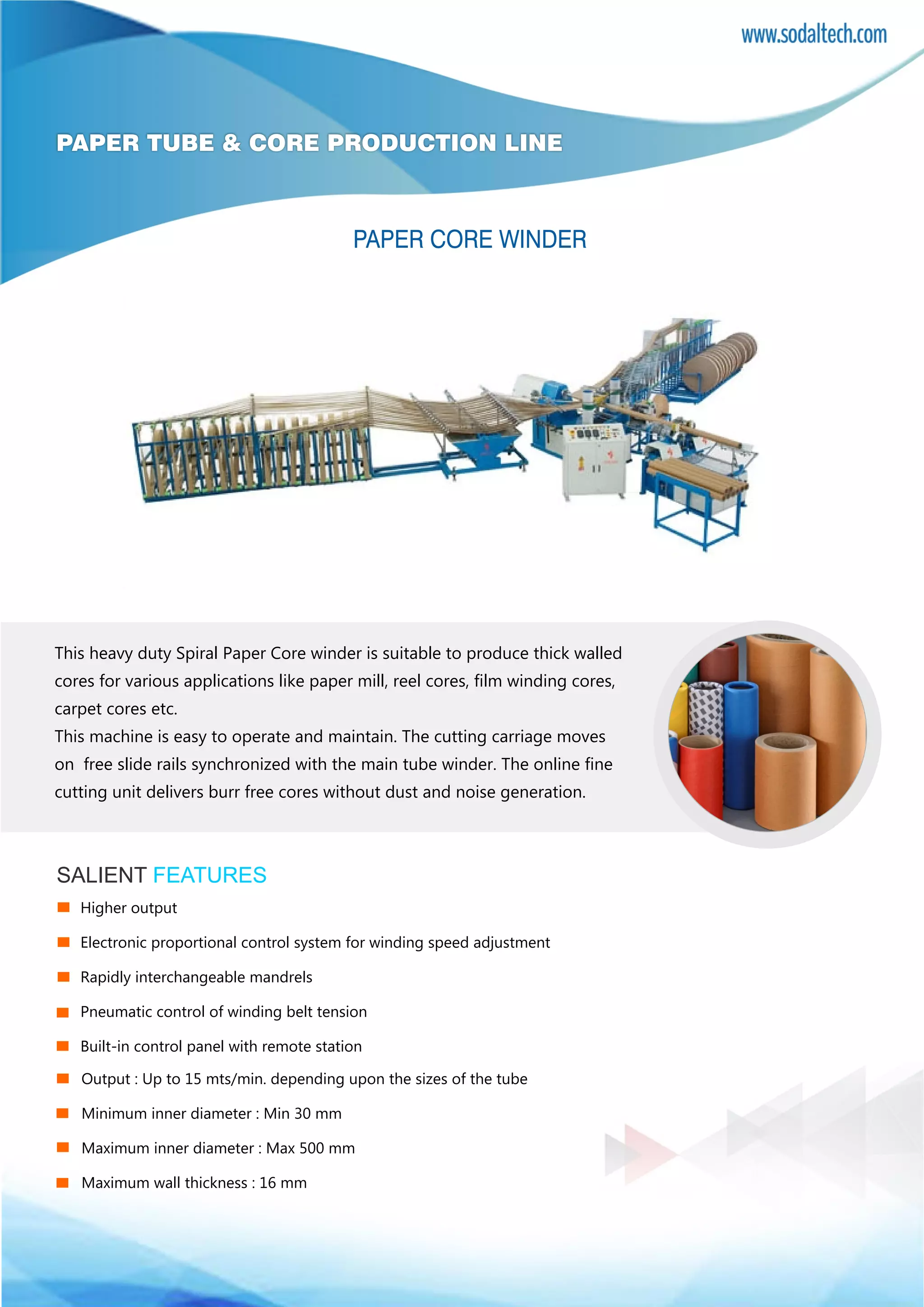 Paper Tube and Core Making Machine | PDF | Needlework | Arts and Crafts