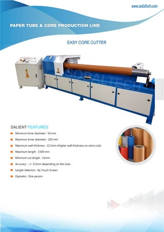 Paper Tube and Core Making Machine | PDF | Needlework | Arts and Crafts