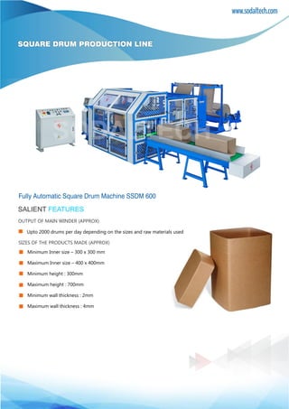 Square Drum Making Machine | PDF