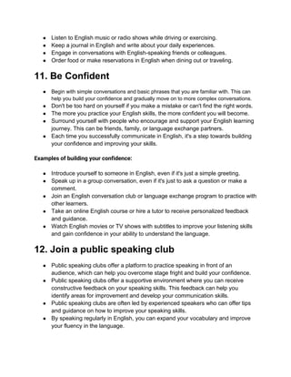 15 ways in details to quickly improve your English-speaking | PDF