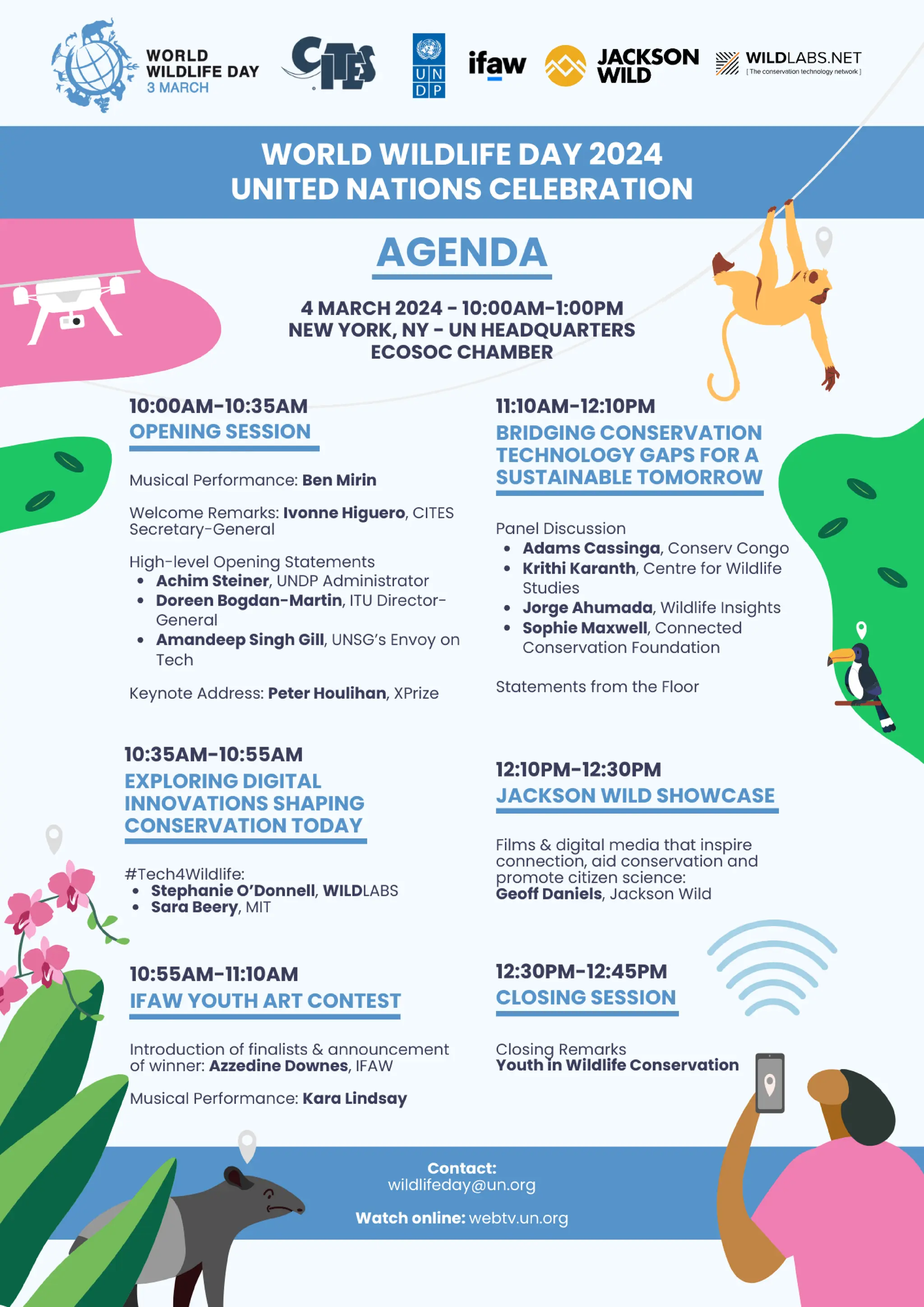 Agenda Programme - World Wildlife Day 2024 | PDF