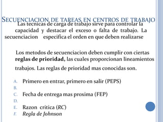 balanceo de linea para los procesos de Producción | PPTX