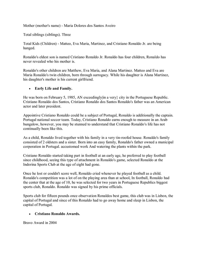 Cristiano Ronaldo | PDF