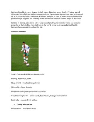 Football Player Ronaldo Biography