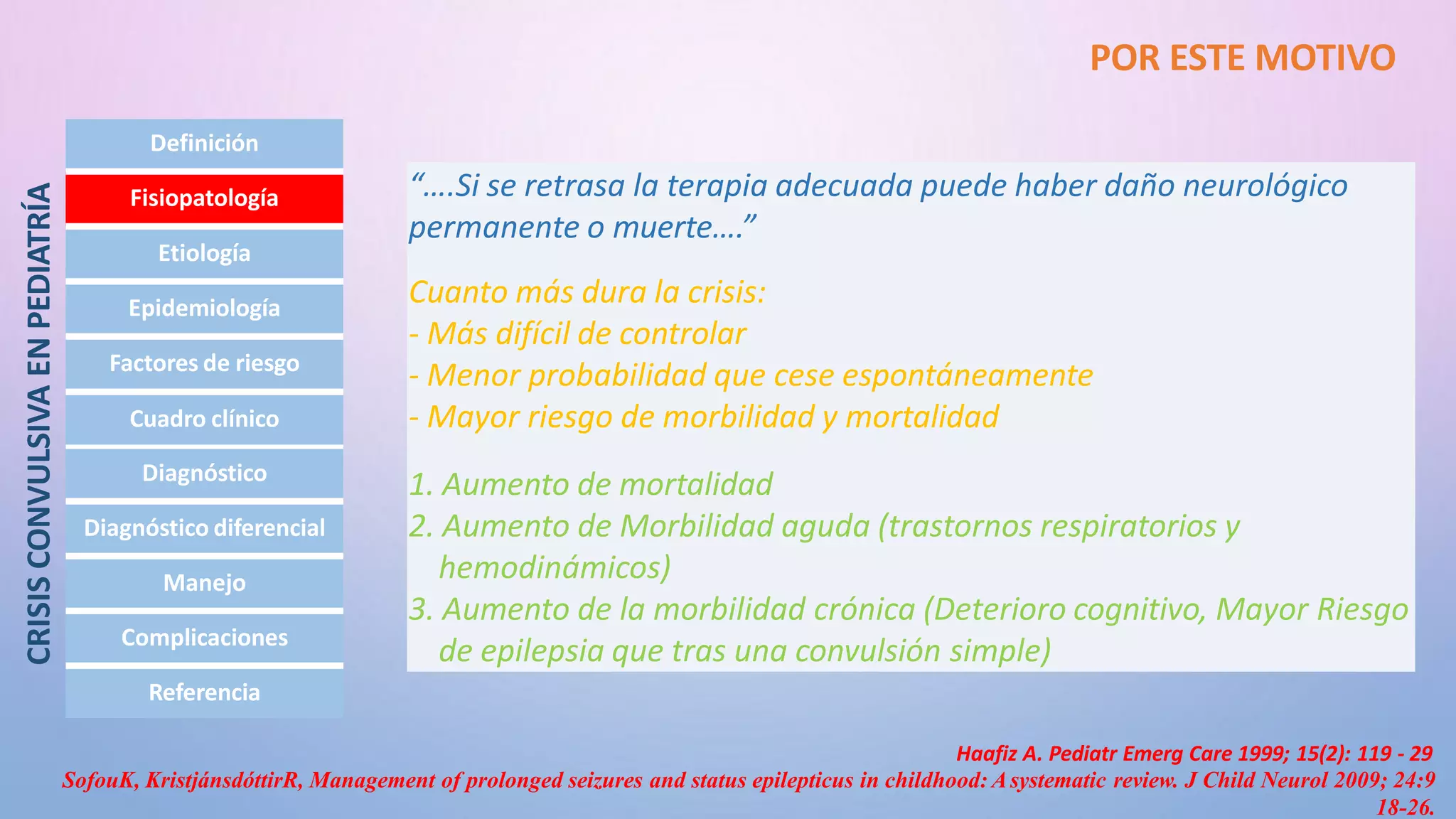 Convulsiones en pediatría. | PPTX