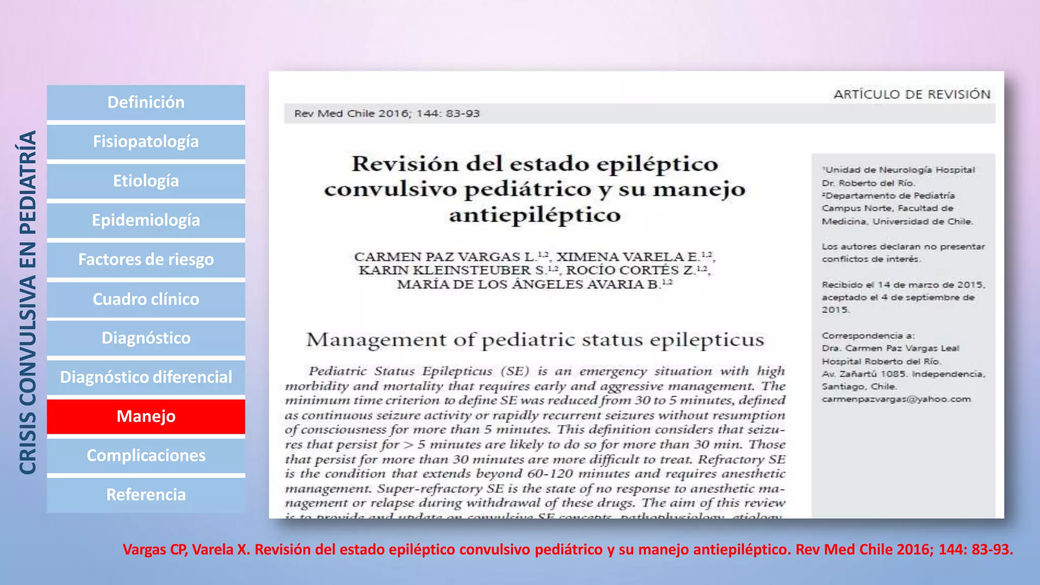 Convulsiones en pediatría. | PPTX