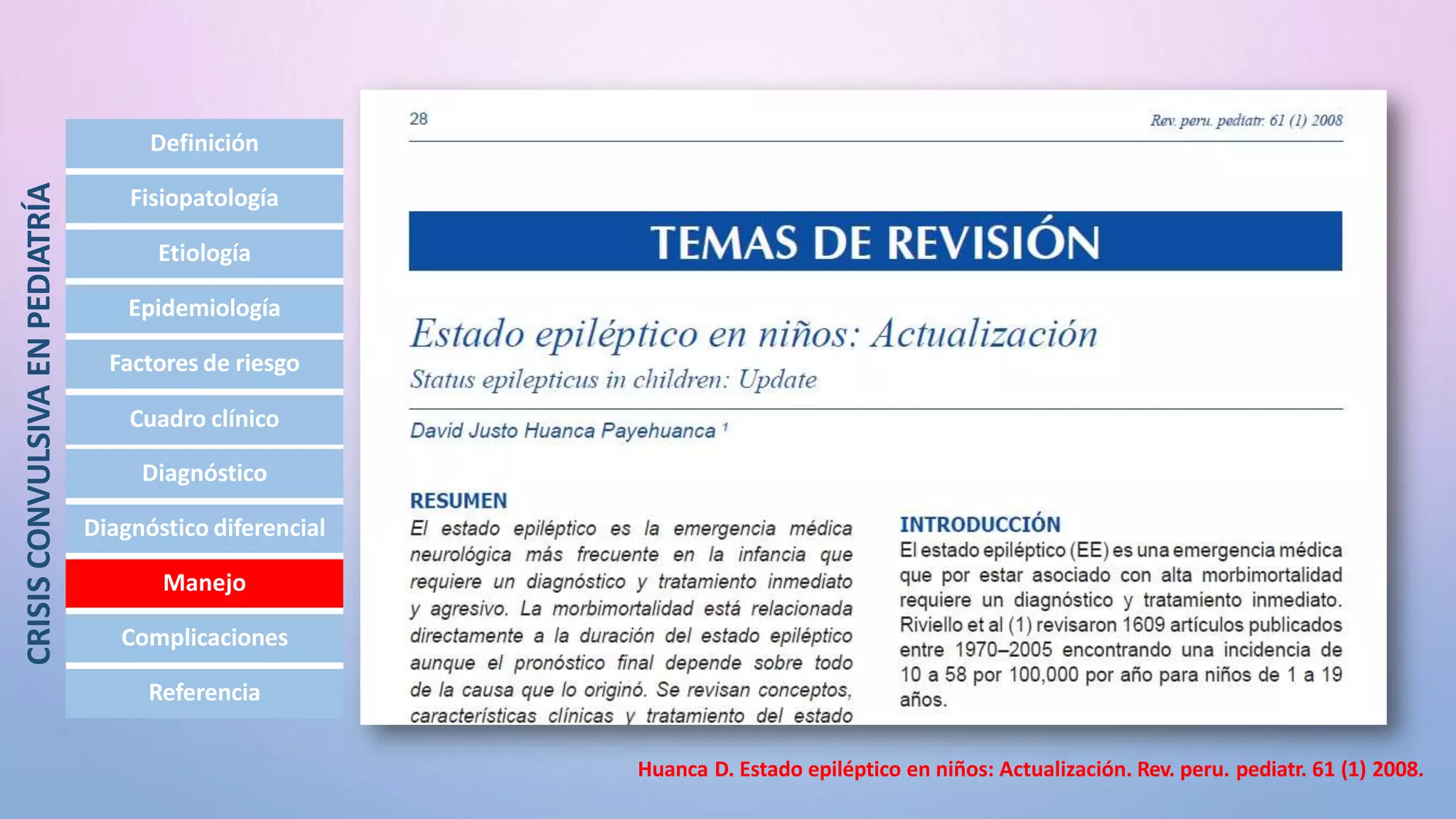 Convulsiones en pediatría. | PPTX