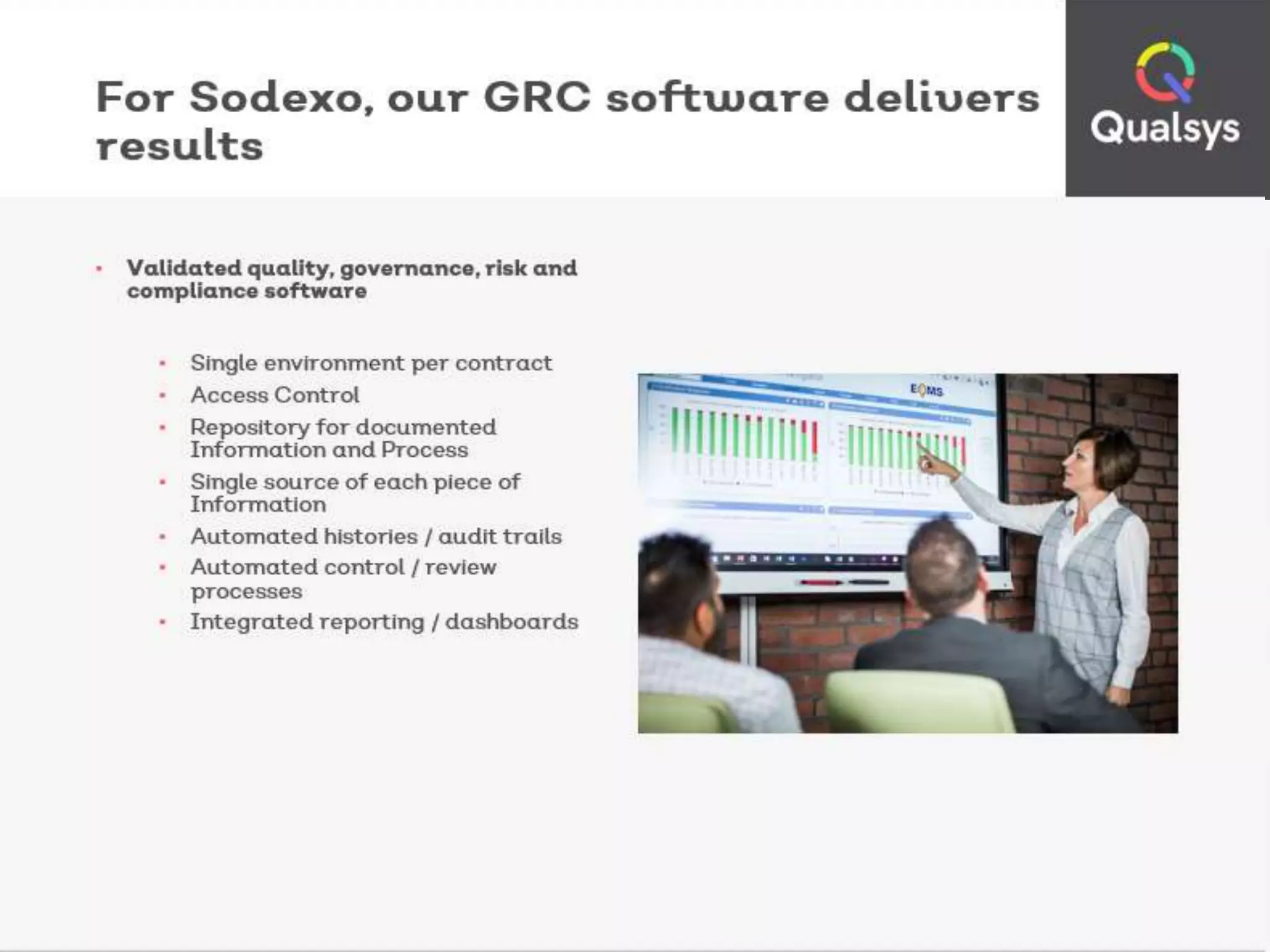 Sodexo governance, risk and compliance software (GRC) case study | PPTX
