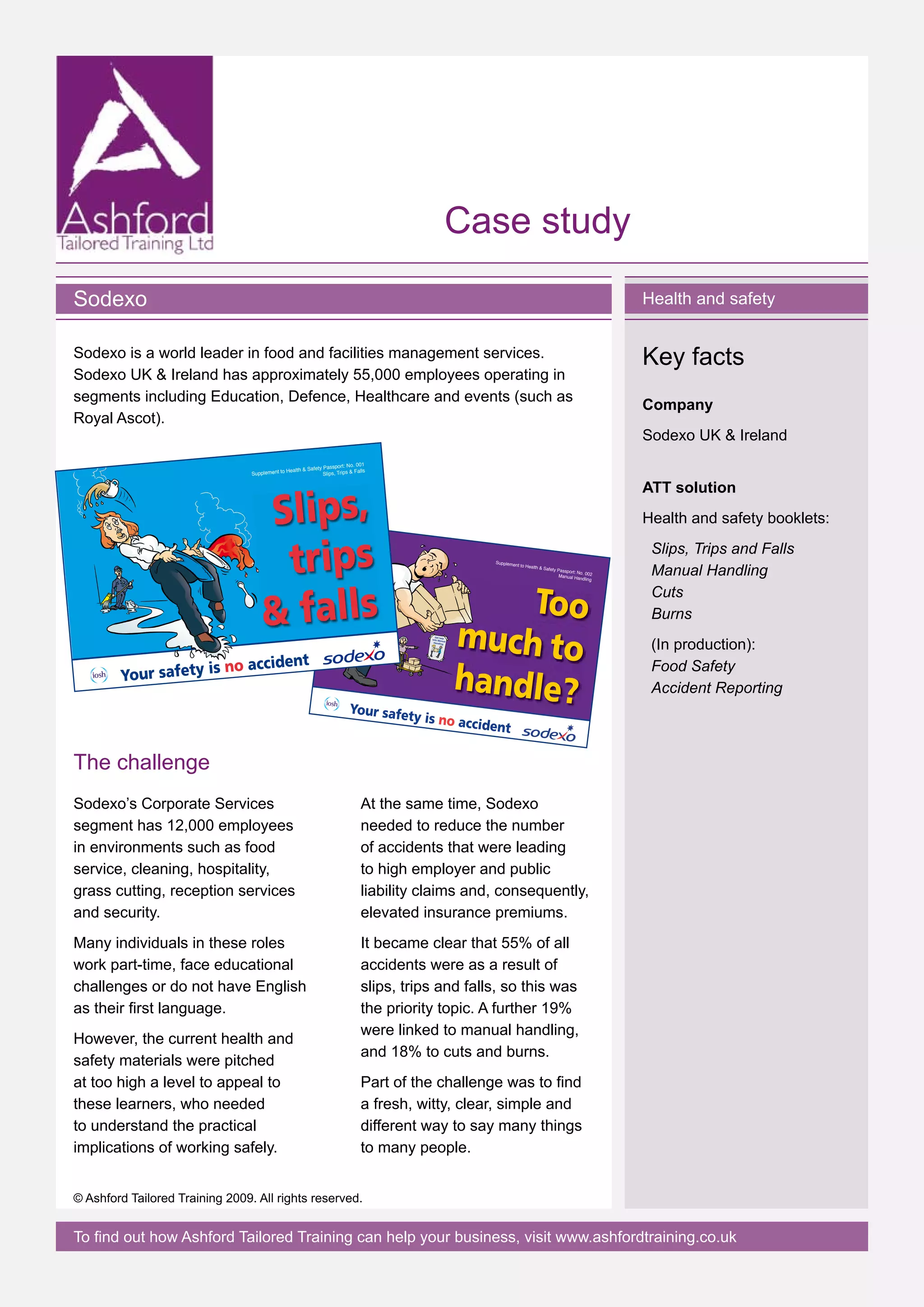 Sodexo Health And Safety Case Study | PDF