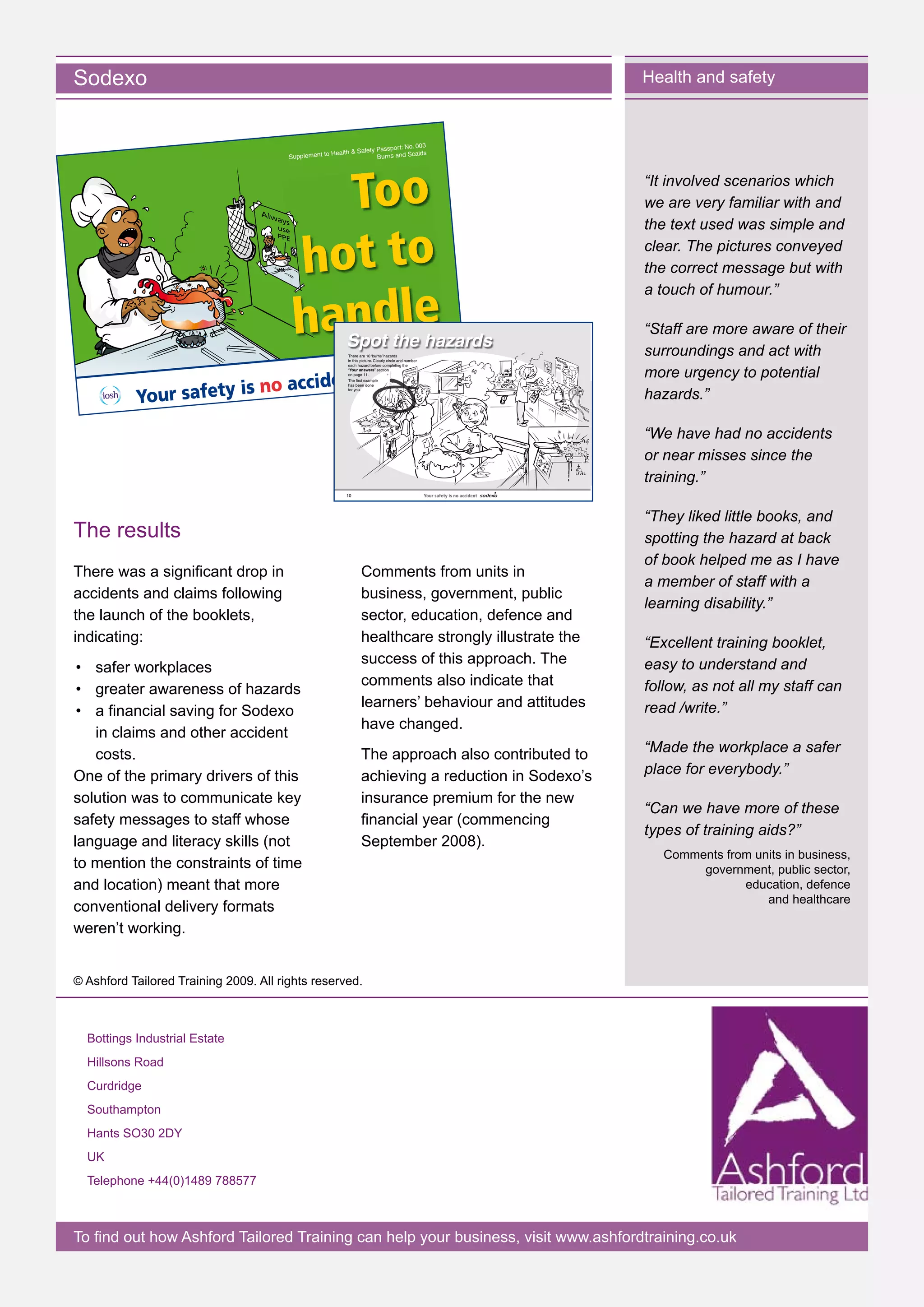 Sodexo Health And Safety Case Study | PDF