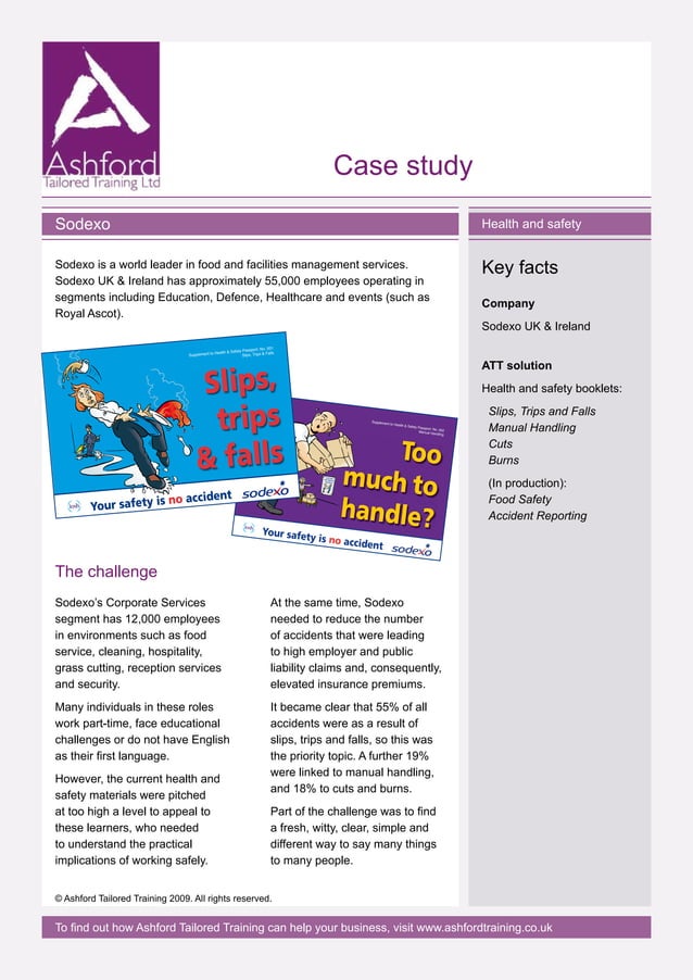 Sodexo Health And Safety Case Study | PDF