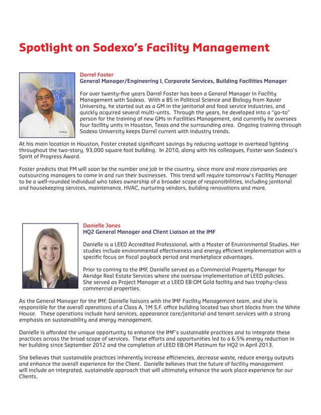 Sodexo's Tribute to World Facilities Management Day 2013 | PDF ...