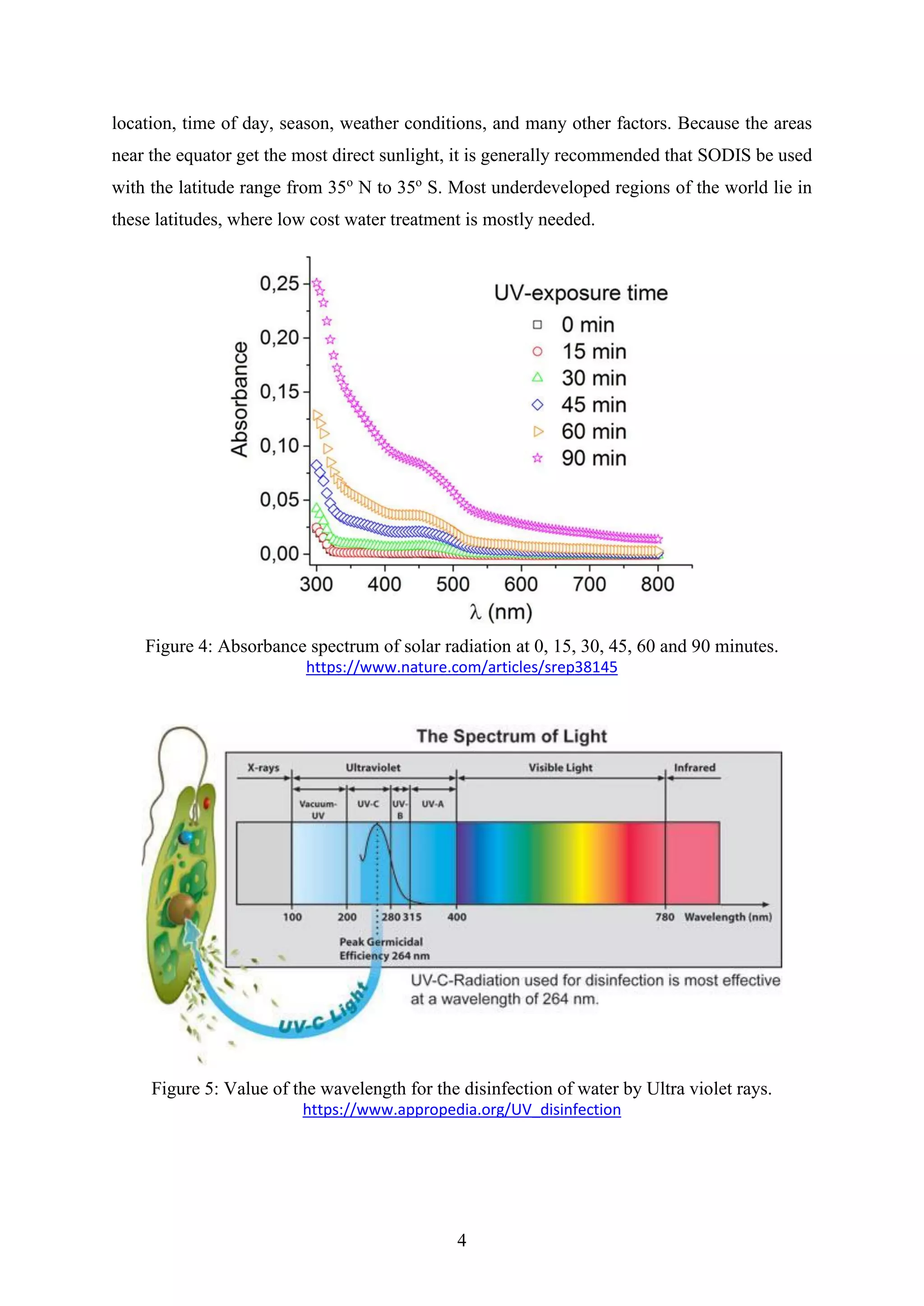 SOLAR WATER DISINFECTION TREATMENT (SODIS) | PDF