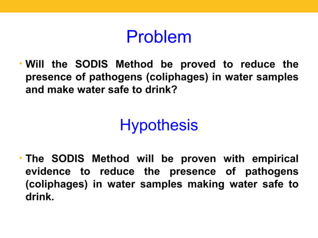 SODIS Method | PPT