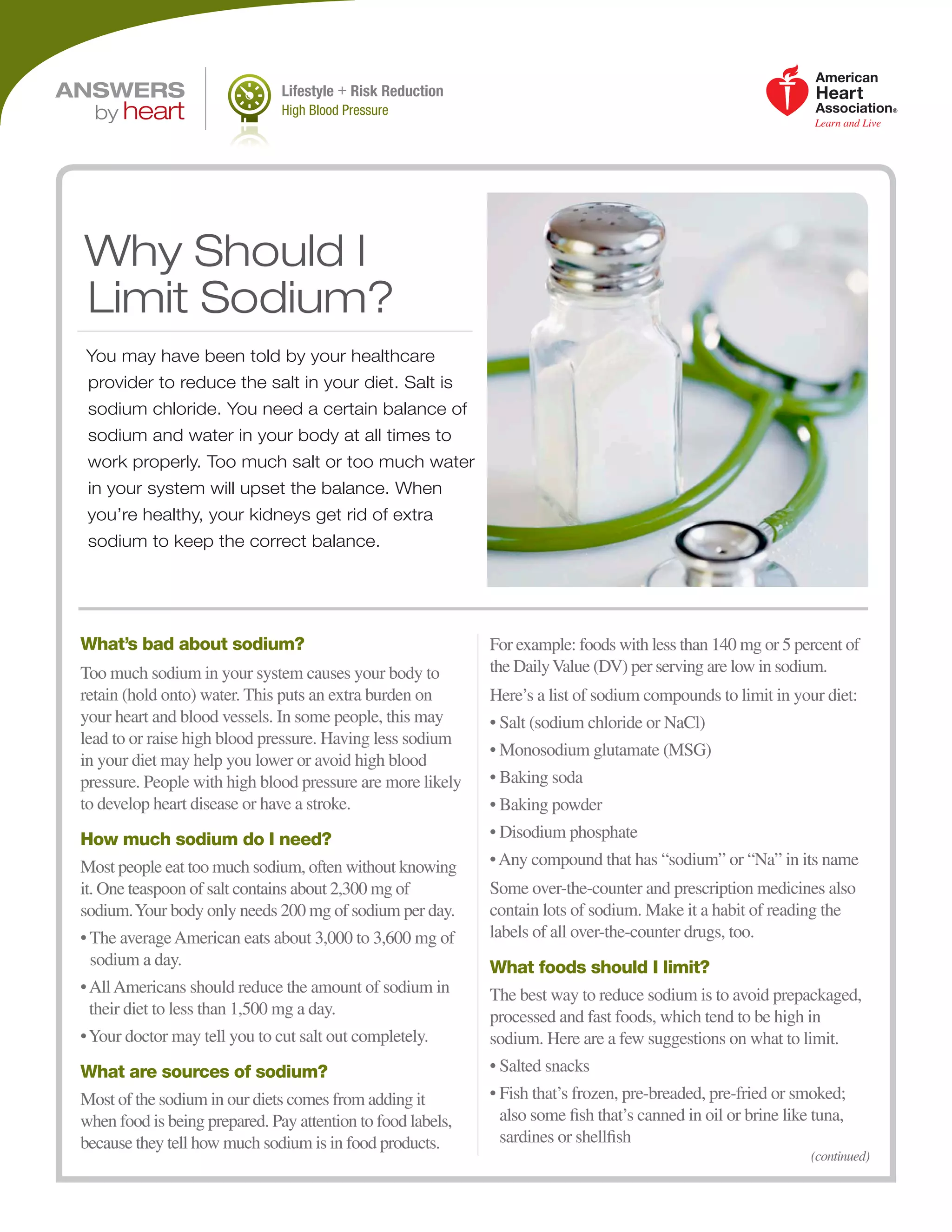 Sodium | PDF