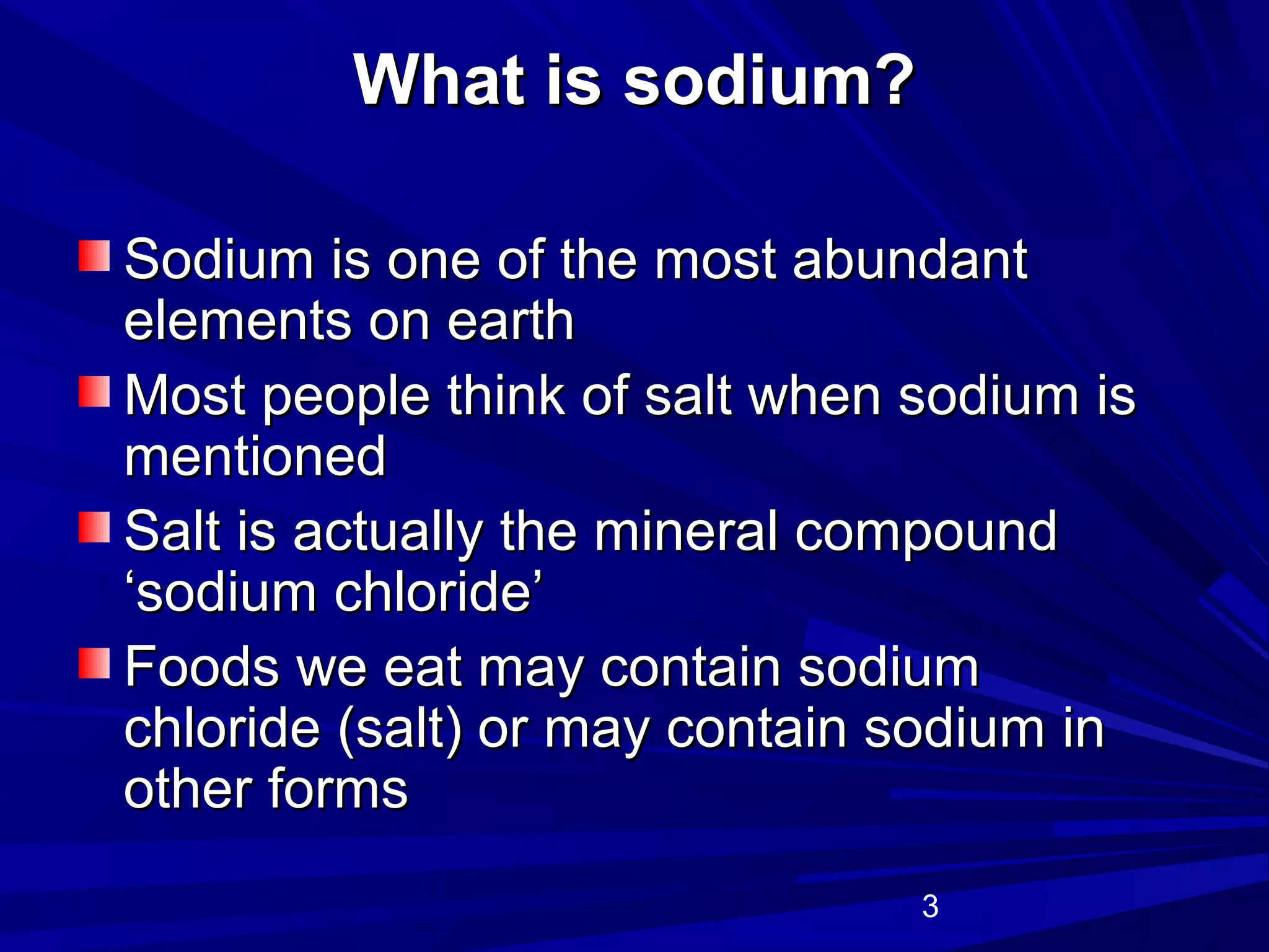 Sodium | PPT