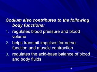Sodium | PPT