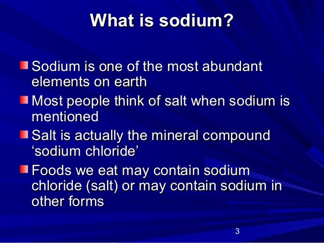 Sodium