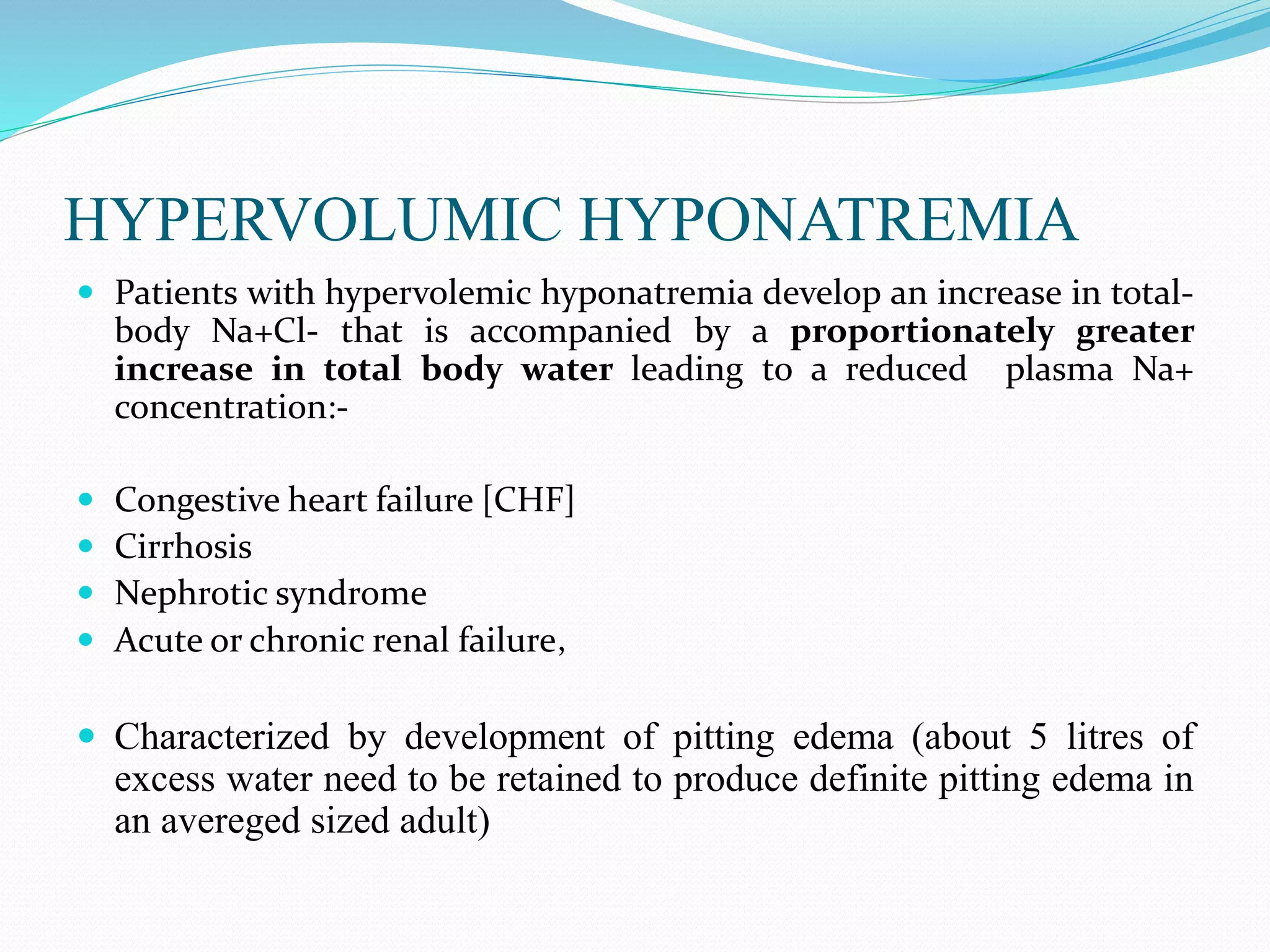 hyponatremia | PPTX