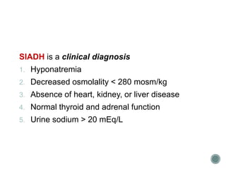 Disorders of Sodium (Hyponatremia& Hypernatremia) : Approach ...