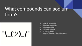 Sodium | PPTX