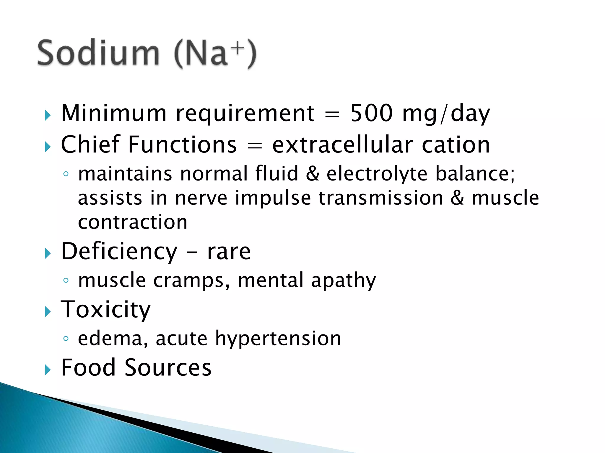 Sodium | PPT