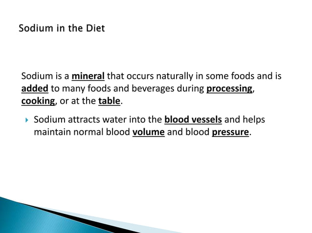 Sodium | PPT