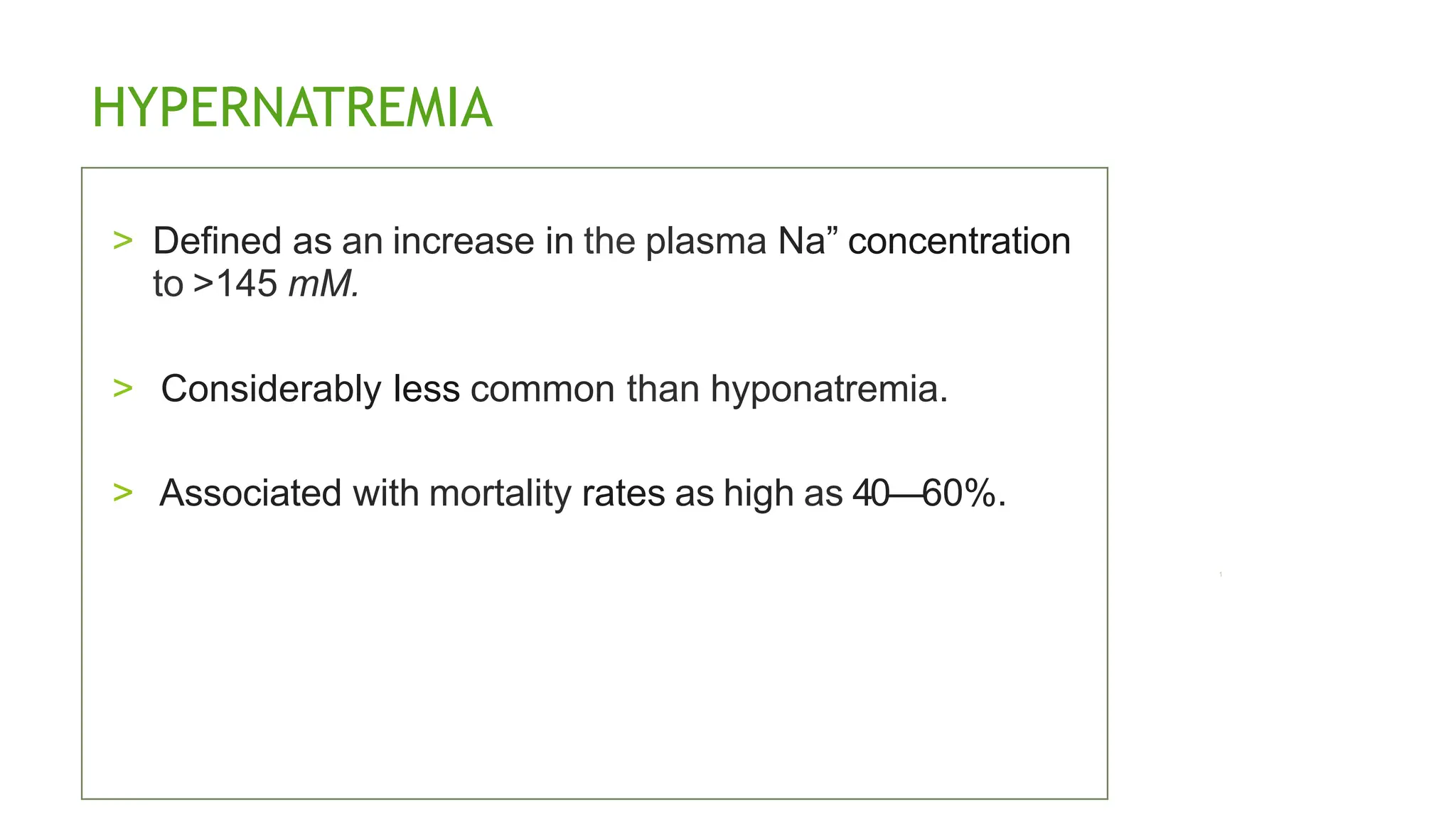 sodium disorders (Hyponatremia and hypernatremia) | PDF