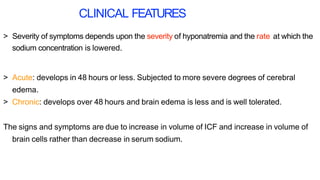 sodium disorders (Hyponatremia and hypernatremia) | PDF