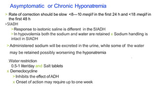 sodium disorders (Hyponatremia and hypernatremia) | PDF