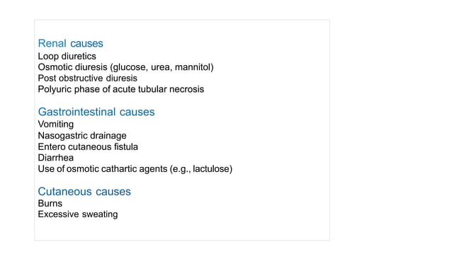 sodium disorders (Hyponatremia and hypernatremia) | PDF | Blood ...