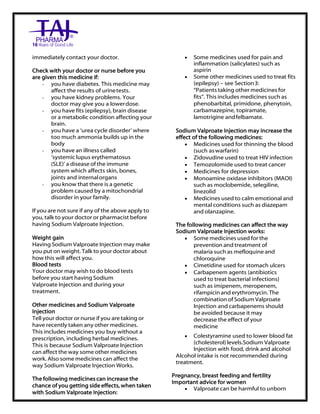 Sodium Valproate for Injection Taj Pharma PIL | PDF