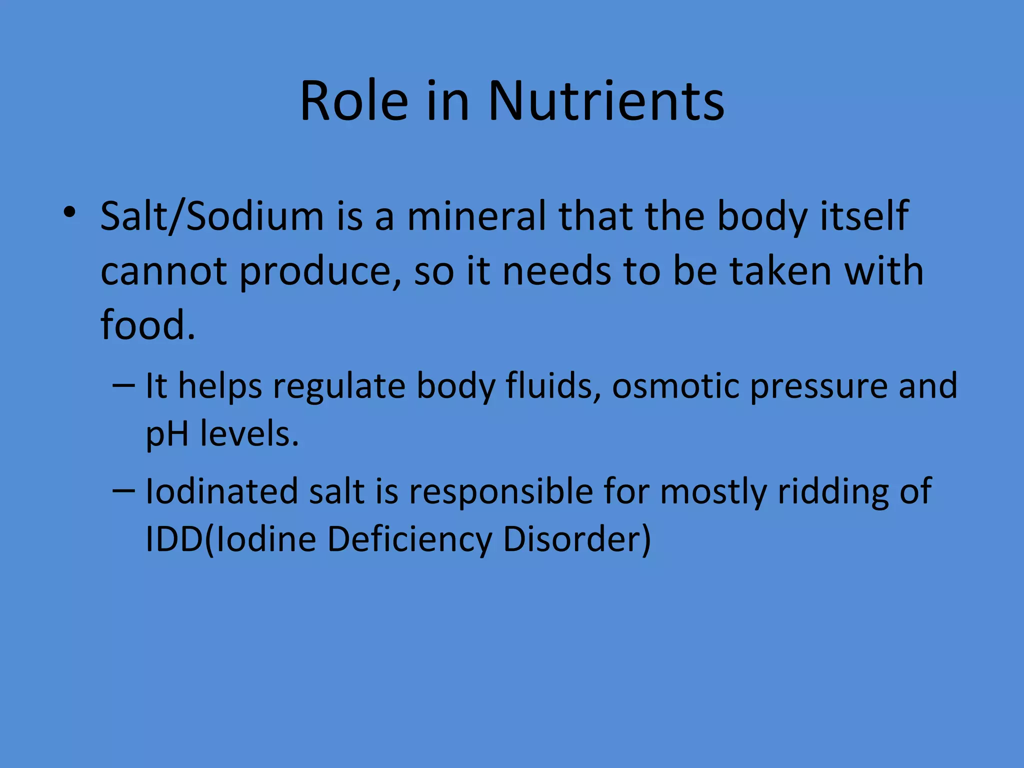 Sodium | PPT