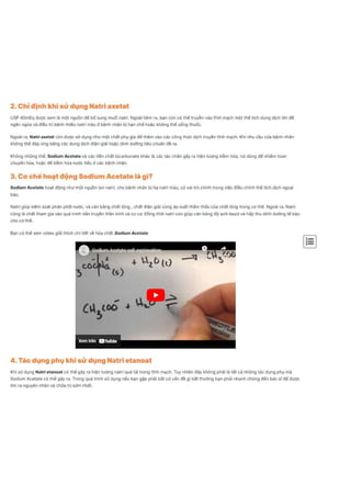 Sodium Acetate là gì Tác dụng và cách sử dụng Natri axetat hiệu quả.pdf