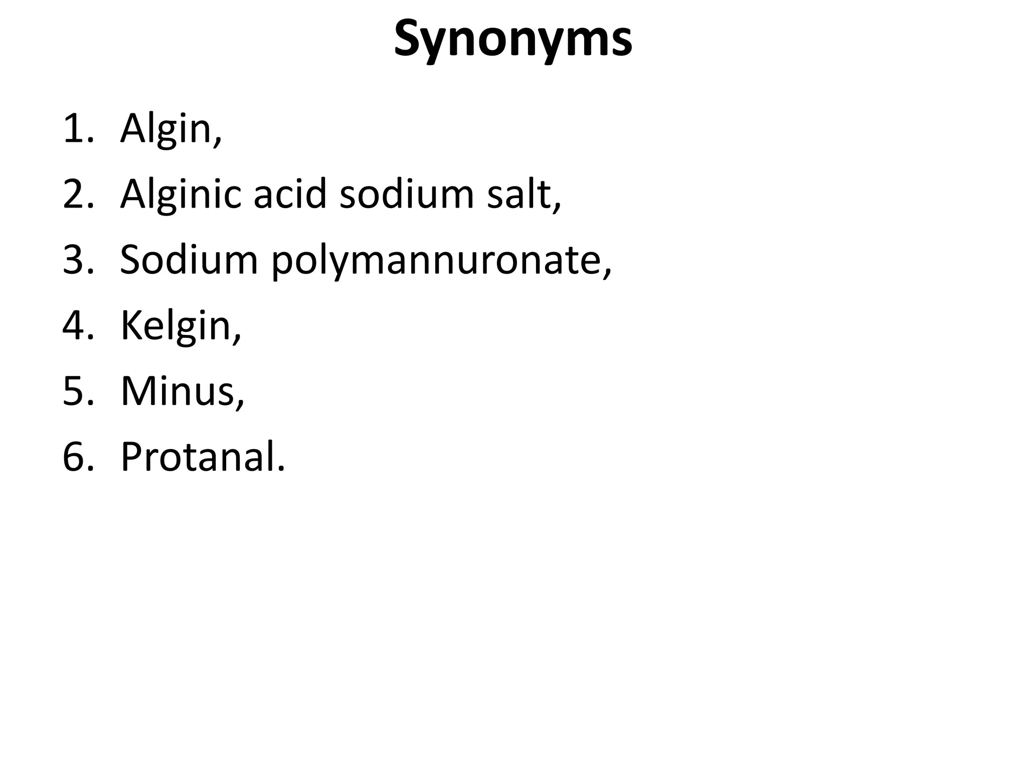 Sodium Alginate - A marine Source Purified Carbohydrates | PPT