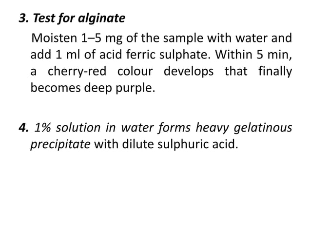 Sodium Alginate - A marine Source Purified Carbohydrates | PPT