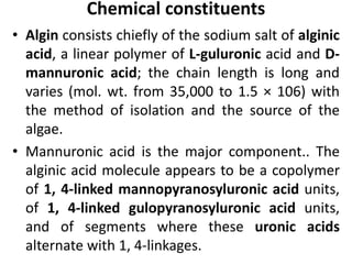 Sodium Alginate - A marine Source Purified Carbohydrates | PPT