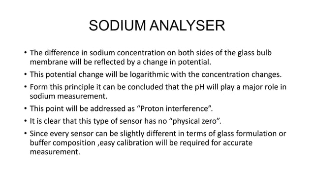 Sodium Analyzer- Analytical instruments - Qualitative and Quantitative ...