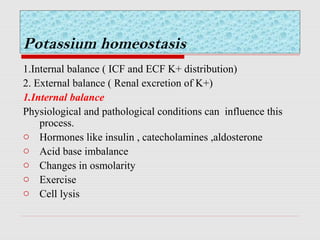 Sodium And Potassium Balance